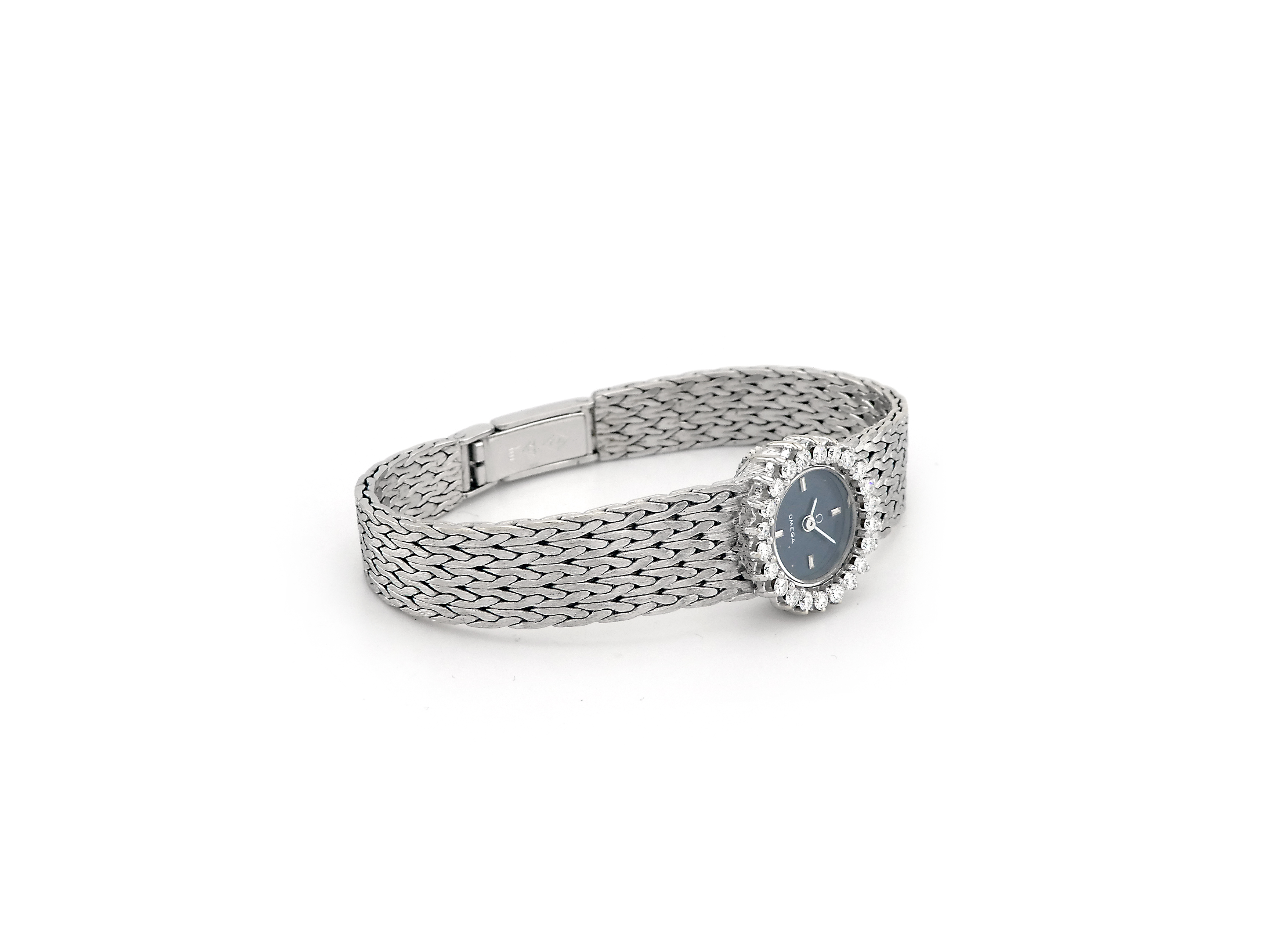 Vintage White Gold Omega Diamond Watch | Jewel in a Box