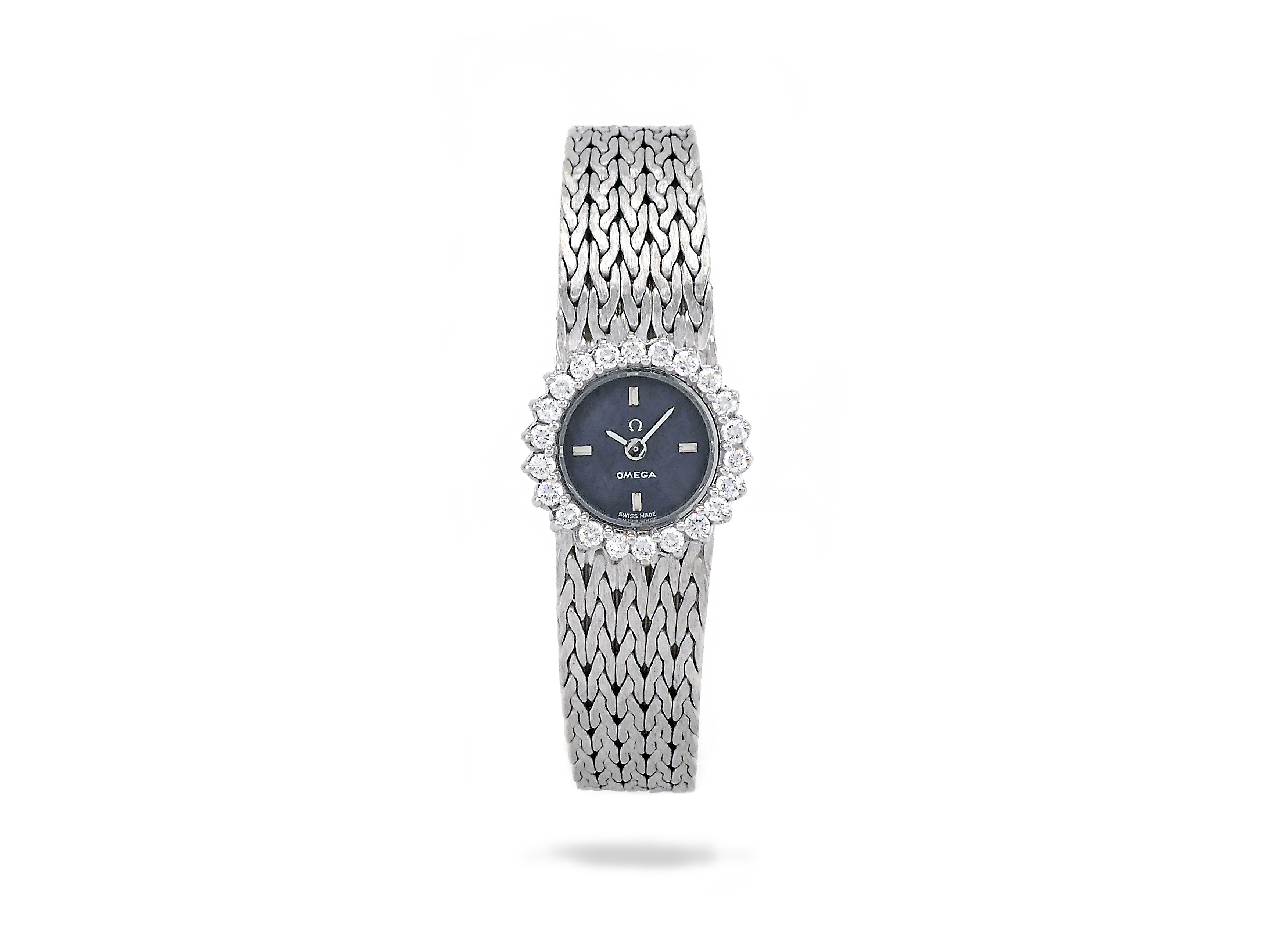 Vintage White Gold Omega Diamond Watch | Jewel in a Box