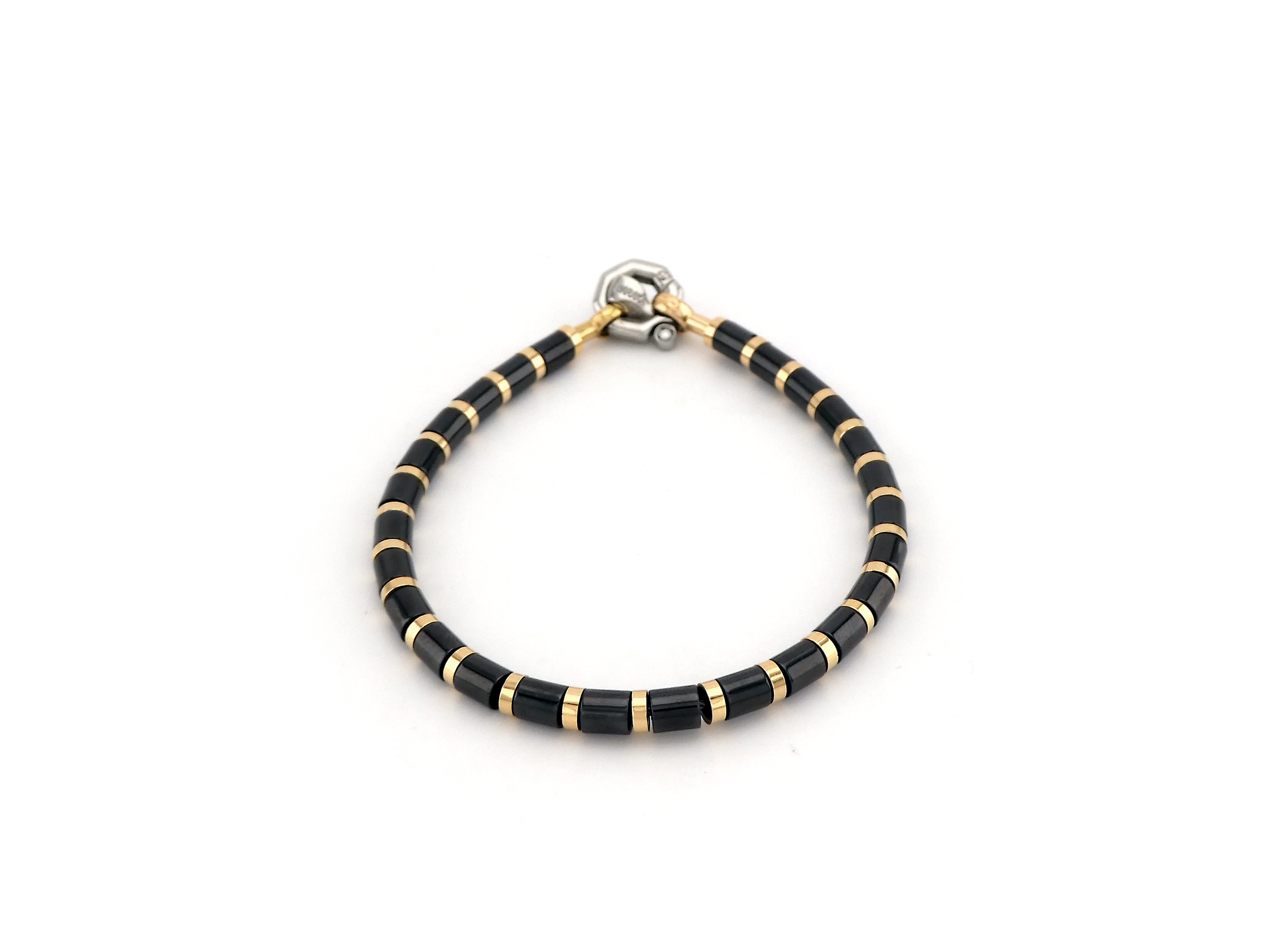 Baraka "Snake" Armband met Goud en Keramiek Elementen | Jewel in a Box