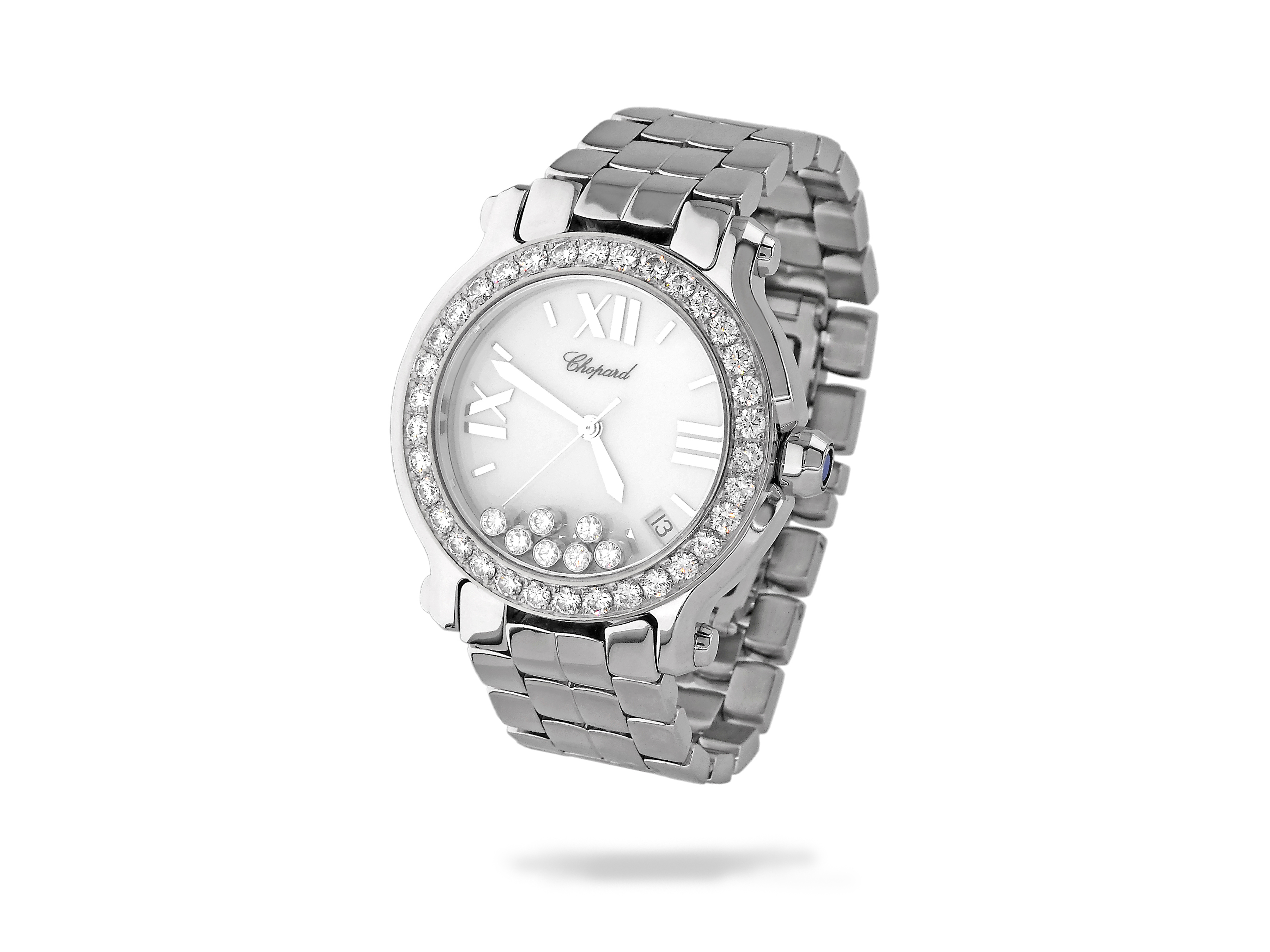 Chopard "Happy Sport" Steel Watch with Diamond | Jewel in a Box
