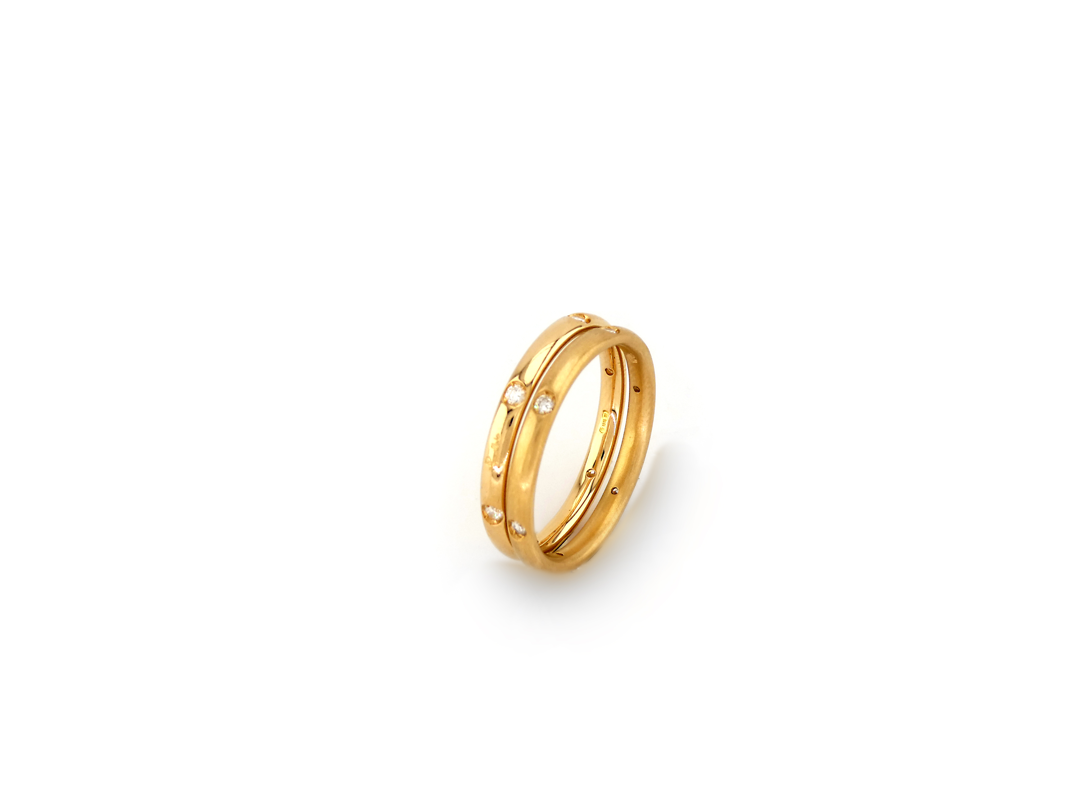 Set 2 Pomellato Lucciole Rings with Diamond | Jewel in a Box