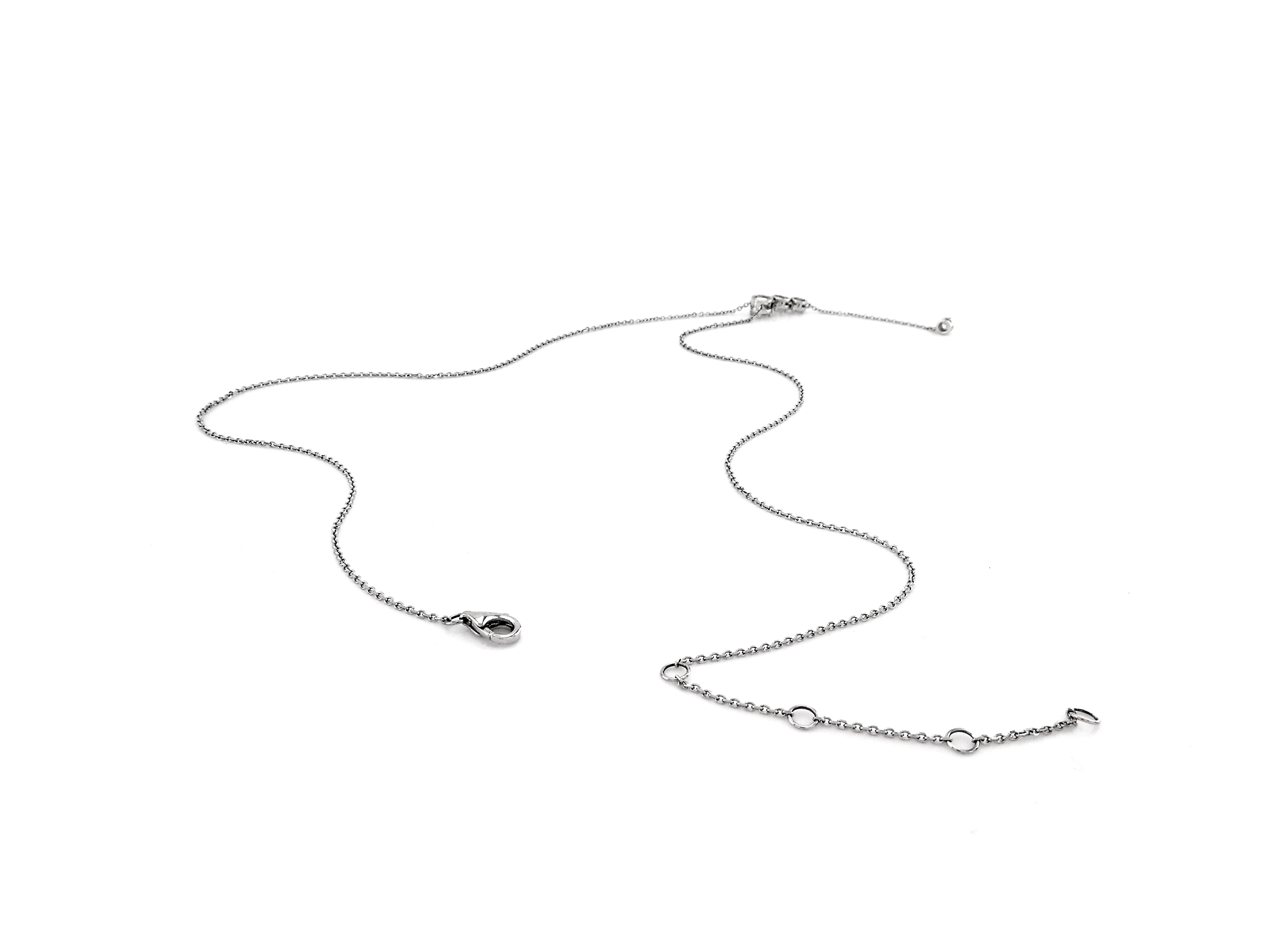 White Gold Pendant with Diamond on Chain | Jewel in a Box