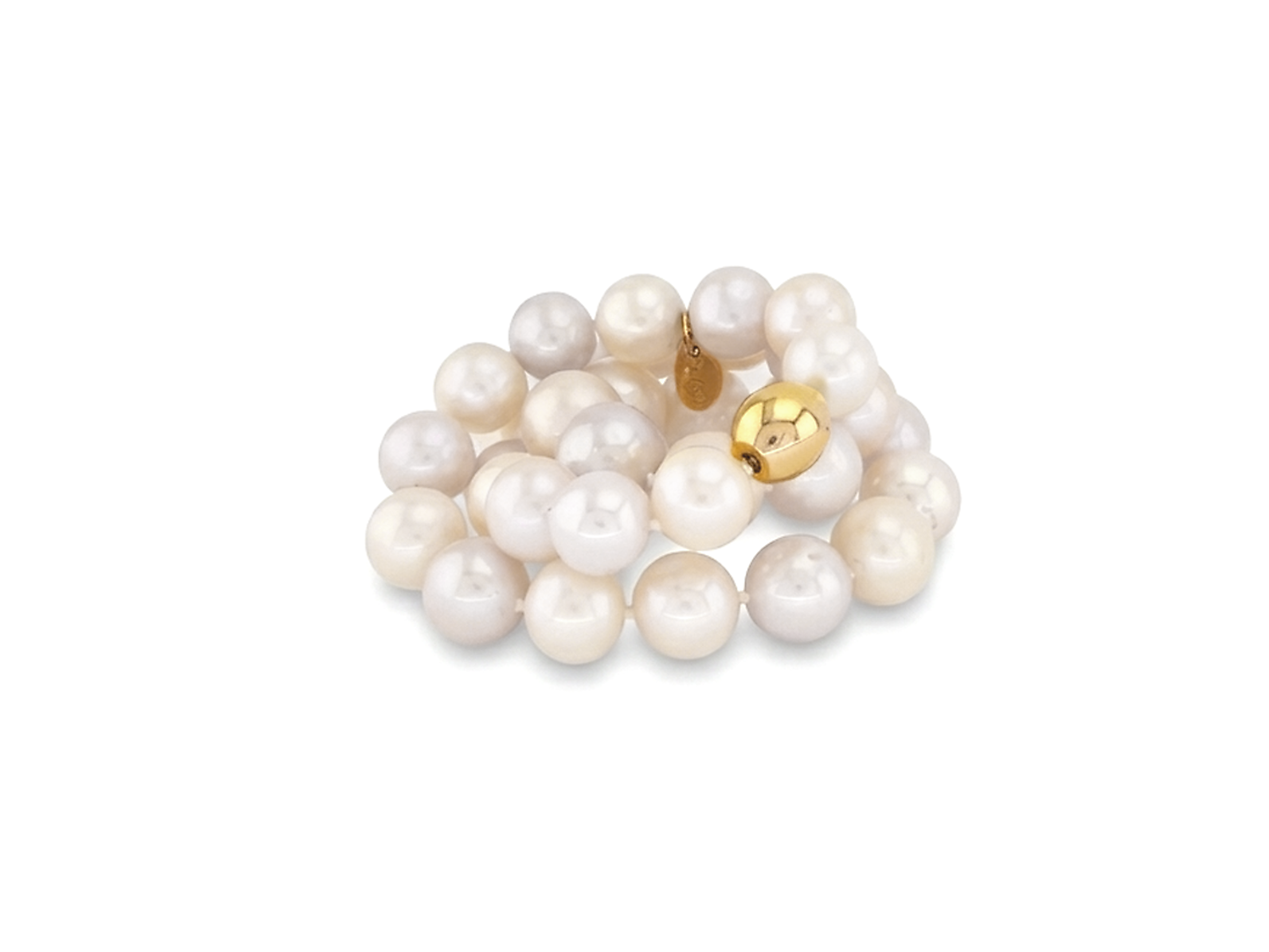 Pearl Necklace with Gold Lock "Baskania" | Jewel in a Box